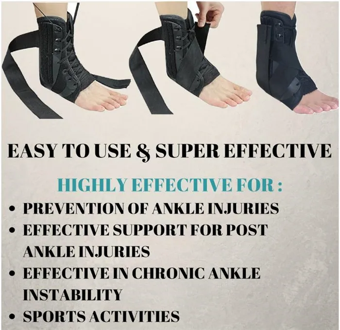 Lace up Ankle Stabilizer Brace - Prevent Sports Injuries