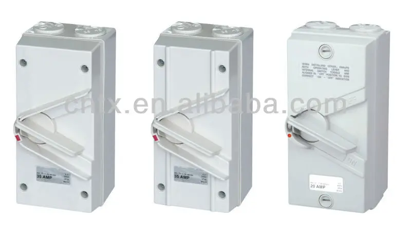 Ip66 Weatherproof Isolator 4p 35amps - Buy Weather Proof Isolator ...