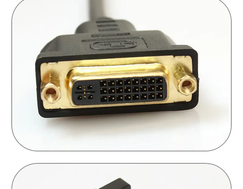 Dvi-d Female To Hdmi Male Adapter Converter Use With Dvi Cable To Hdmi ...
