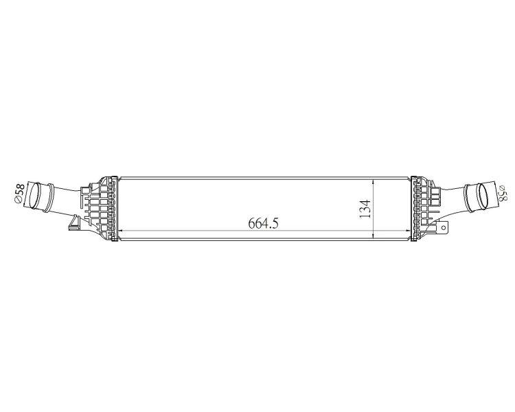 Intercooler Core Car Engine Intercooler For Audi A4 A5 A6 2009-2015 ...