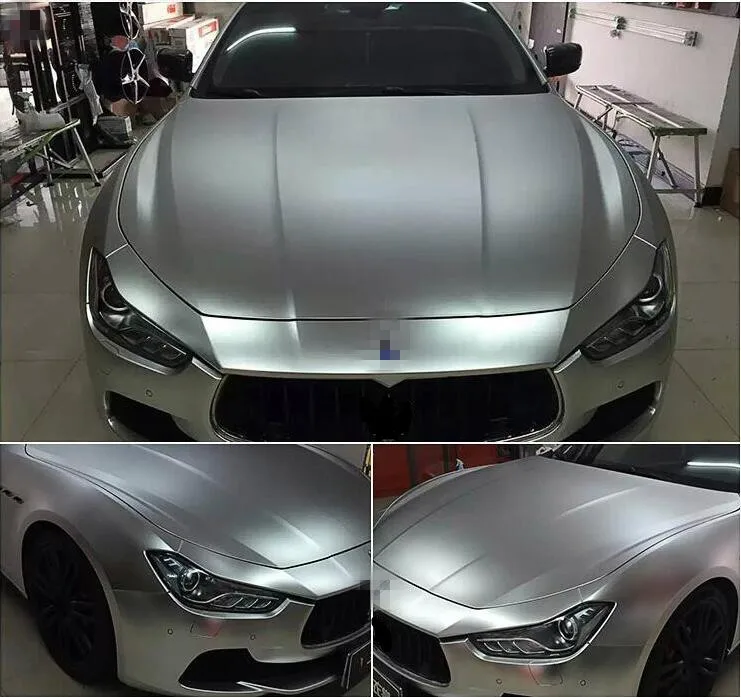 Metallic Matte Chrome Vinyl Wrap Film for Car Stickers