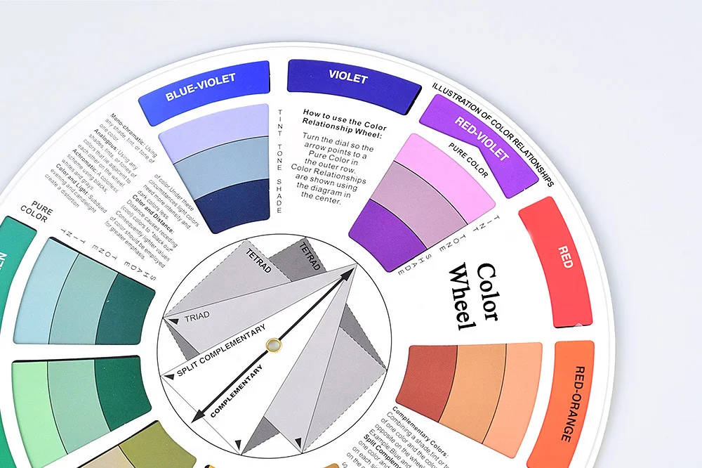 Basic Chromatography Color Wheel Card Color Matching Tool for Tattoo ...