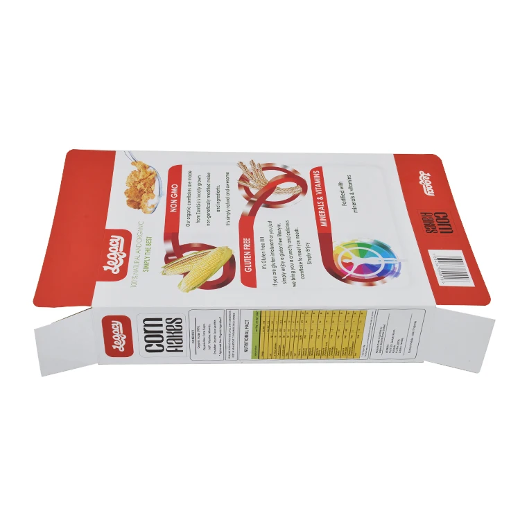 Recycled Kraft Cereal Boxes - Custom Folding Porridge Packaging