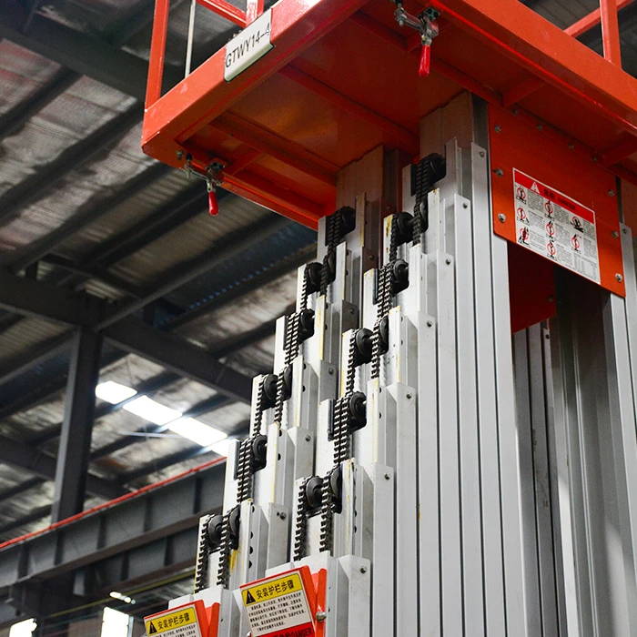 Telescopic Pole Lift Small Portable Manual One Man Lift Elevator Man ...