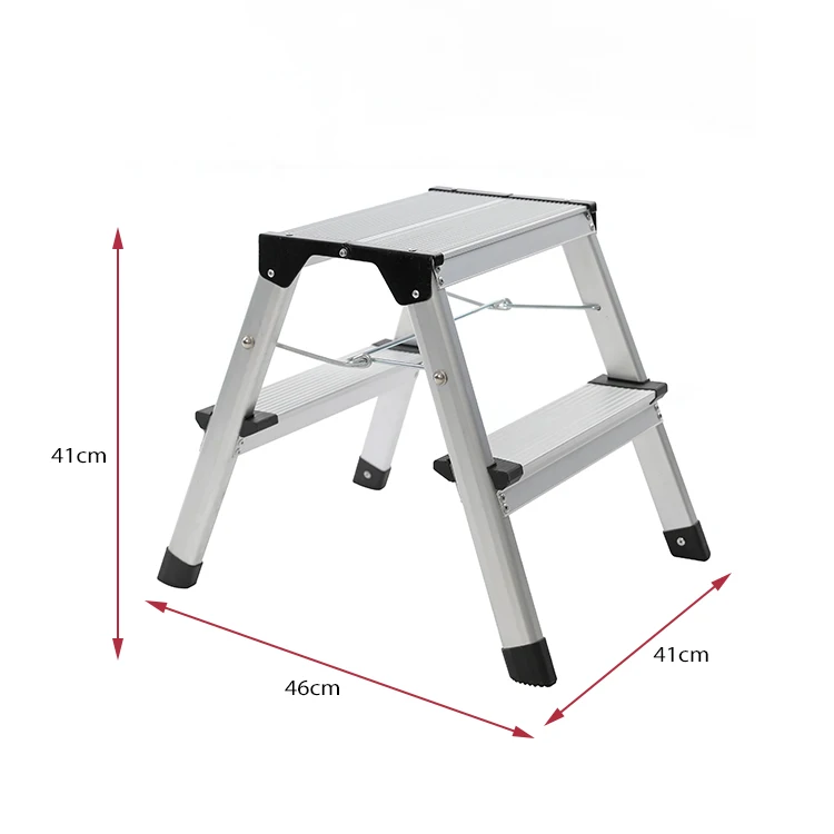 2 Step Ladder Household Ladder Folding Multi-purpose Steps On Both ...