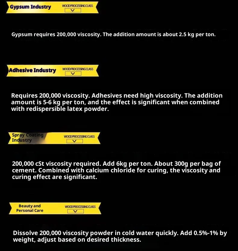 Hydroxypropyl Methylcellulose 200,000 Viscosity Mortar Putty Powder ...