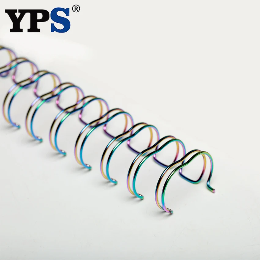 Ring Spiral Loop - Colorful Electroplate Double Loop Wire