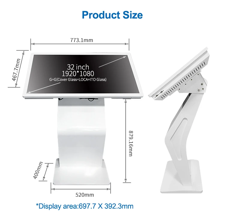 Best-selling 32 "horizontal Digital Signage Multimedia Touch Inquiry ...