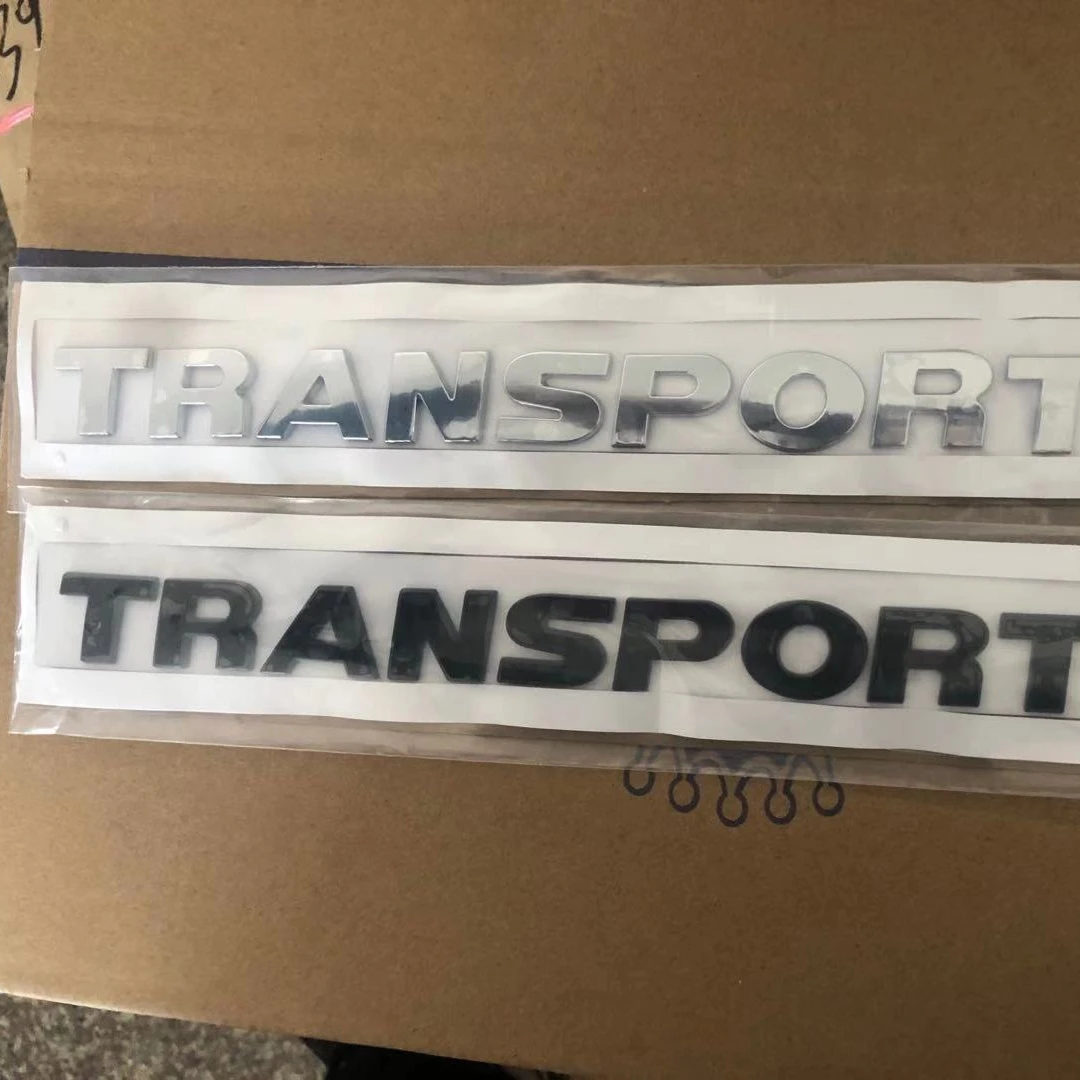 Gloss Black Transporter Letter Abs Chrome Car Letter Stickers For T5 ...