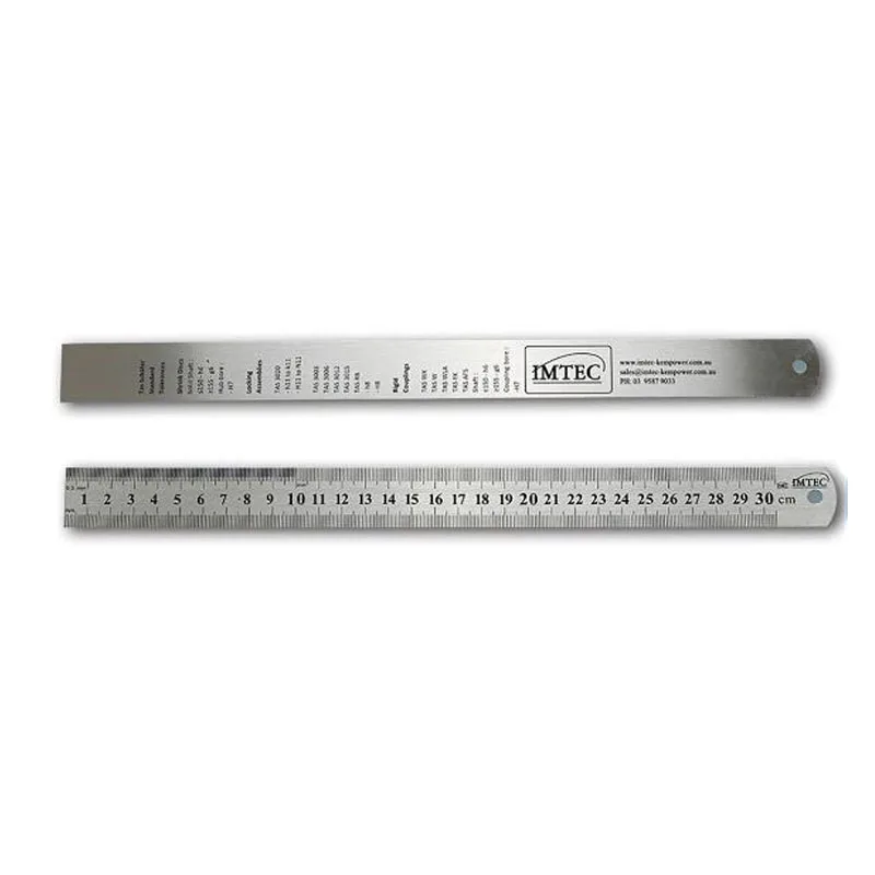 100cm Long Graduated Stainless Steel Printable Straight Metal Ruler ...