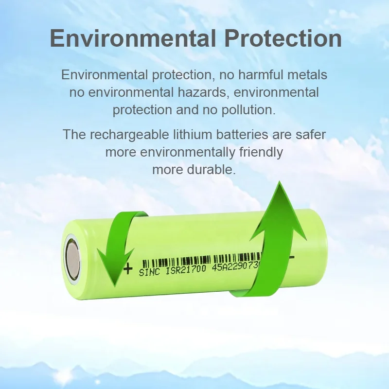 3.7v Li-ion 21700 Batteries 5000mah Lithium Ion Rechargeable Battery ...