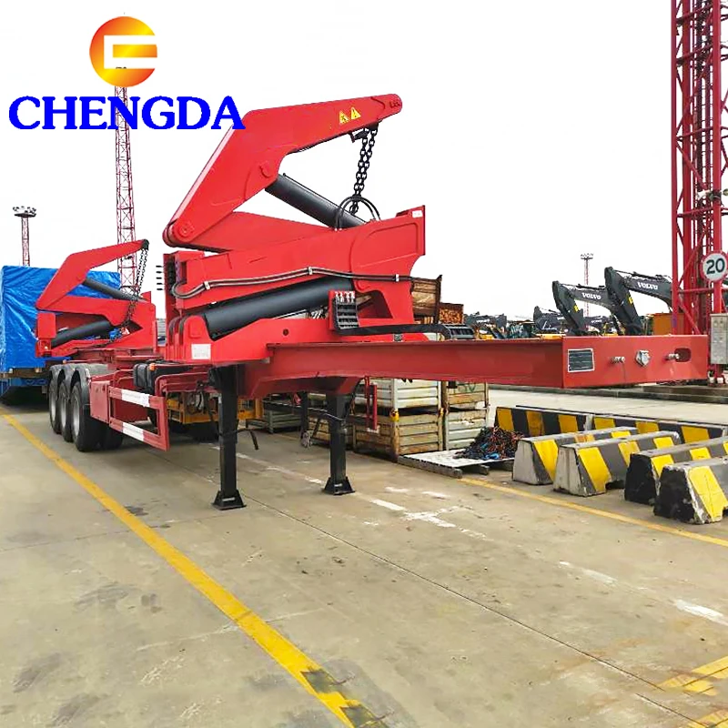 3 Axles 37tons 20ft 40ft Self Loading Side Loader Sidelifter Container ...