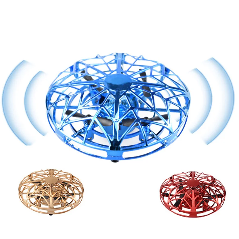 Kids Mini Induction Drone Electric Flying Helicopter Quadcopter UFO ...