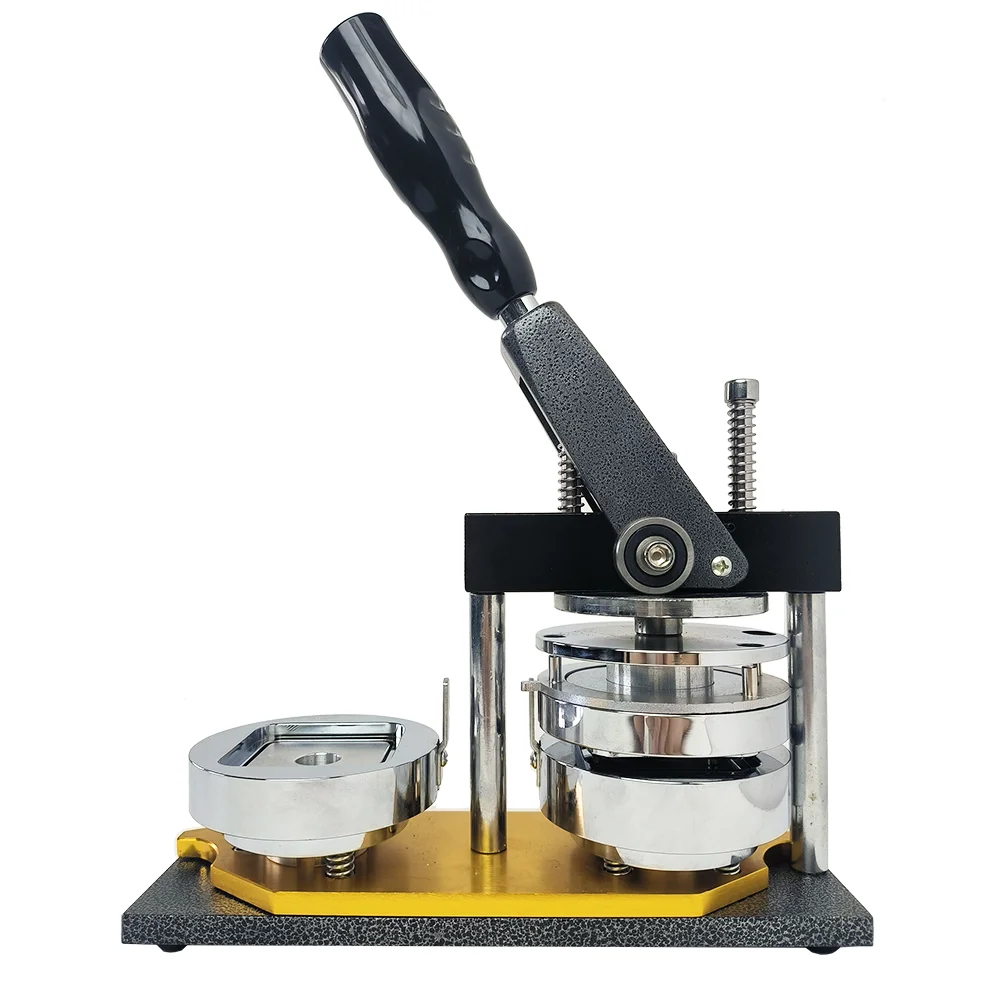 55*55mm Square Shape Button Maker Machine with Cutter