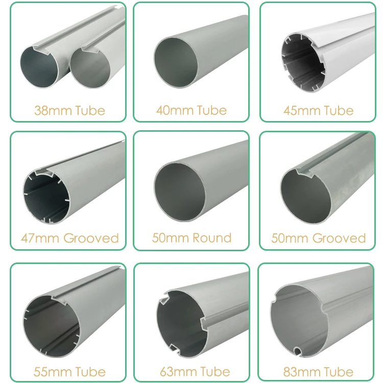 40mm Octagonal Tube Electric Wood Shutter Accessories Component Crown ...