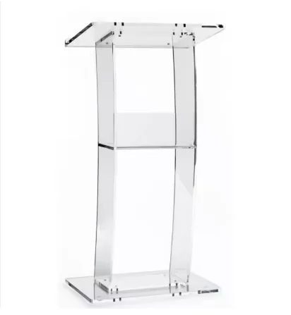 Professional Portable Acrylic Lectern Podium Transparent 3mm Thick for ...