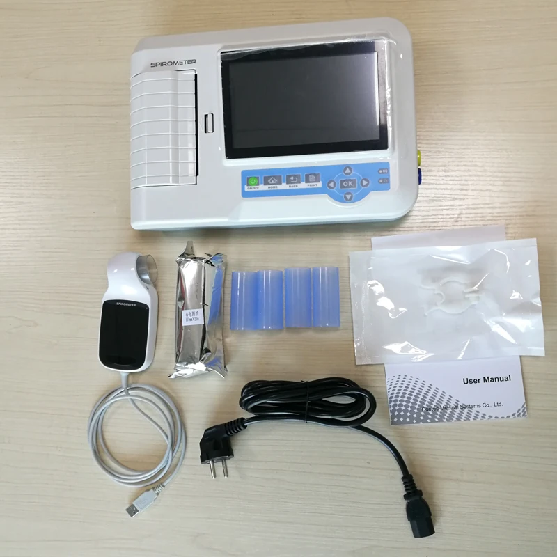7" Colored Lcd Touch Screen Digital Spirometer Breathing Diagnostic ...