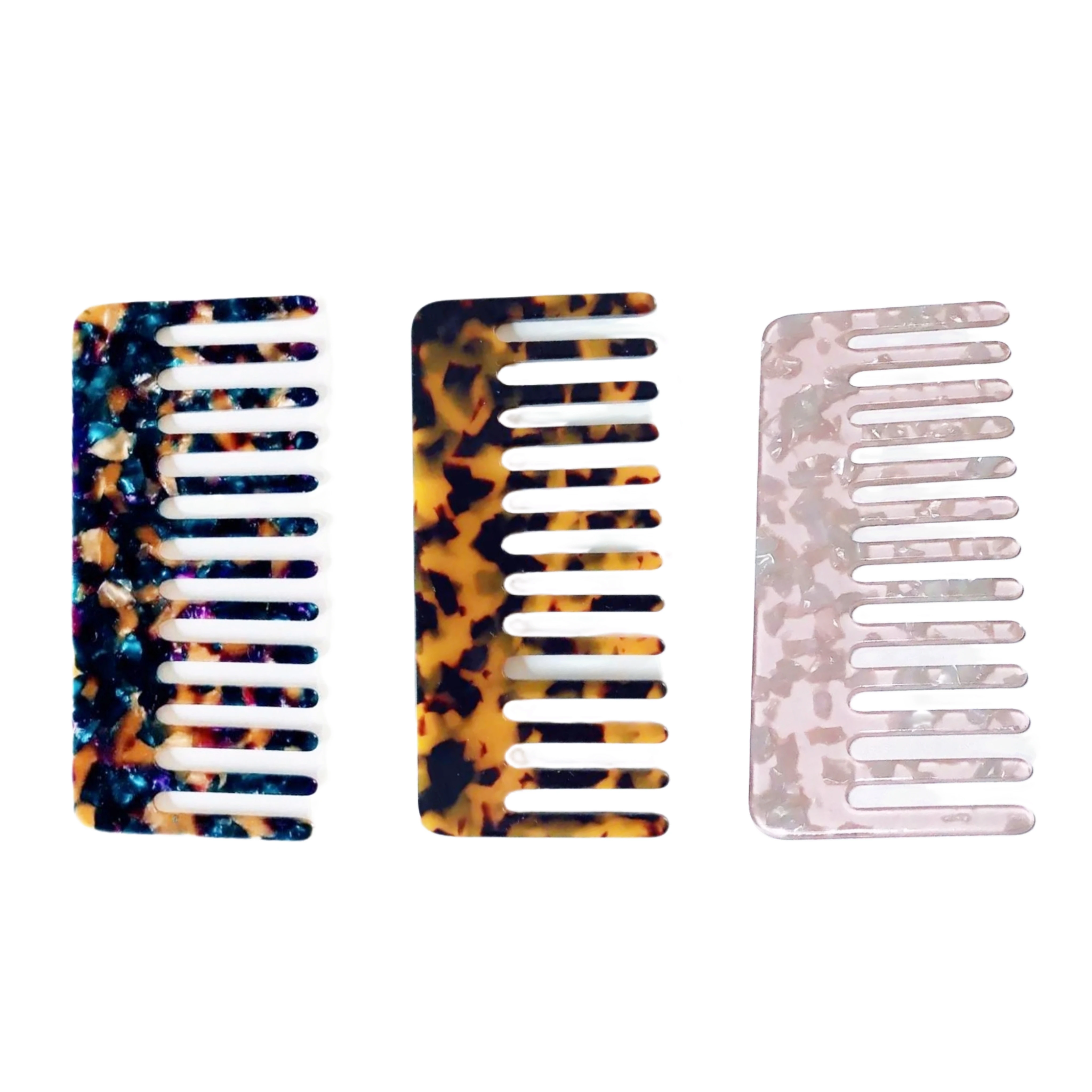 Biumart Anti-static Wide Teeth Acetate Comb Custom Logo Cellulose ...