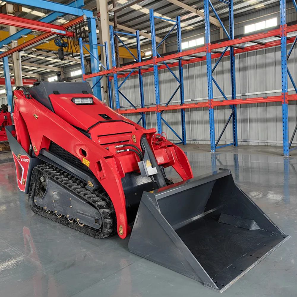 Multifunctional Mini Skid Steer Track Loader Farm Mini Loader Skid ...