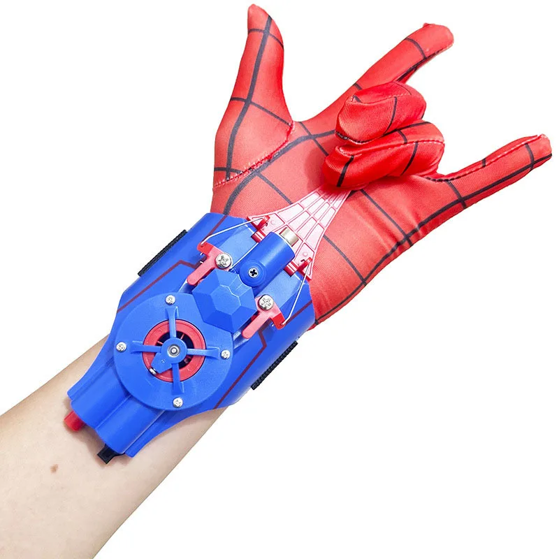 Spider-Man Launcher Auto Take-Up Wrist Unisex Kids Boy Toy Silk Spit ...