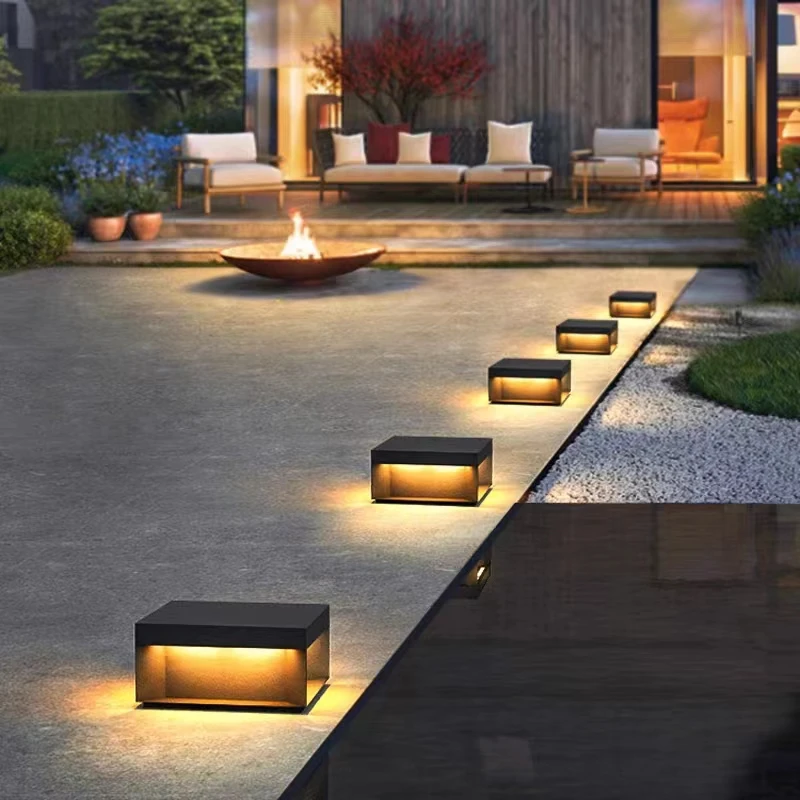 Outdoor Newest Design Led Pillar Gate Lights Warm White/cold White Lamp ...