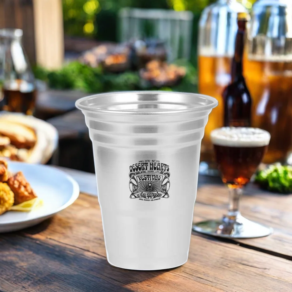 Reusable 12oz 350ml Recyclable Aluminium Beer Cups For Party Durable ...