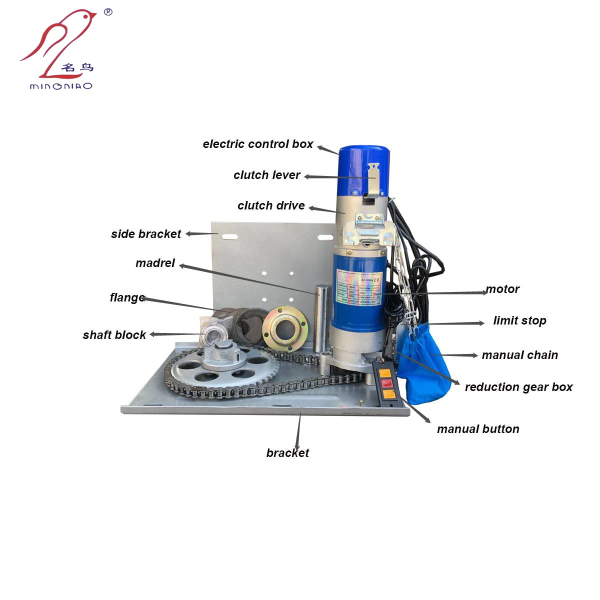 Automatic Electric Rolling Machine Shutter Door Motor