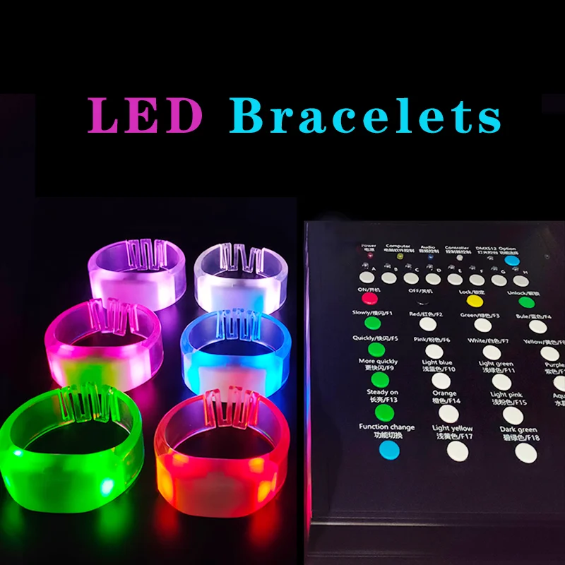 Remote Controlled LED Wristbands for Events | Customizable Party Favor ...