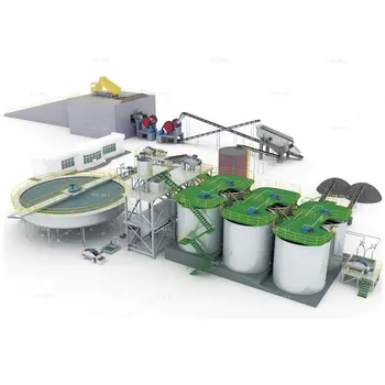 500 T/d Gold Mining Processing Equipment Activated Carbon Leaching Cip ...