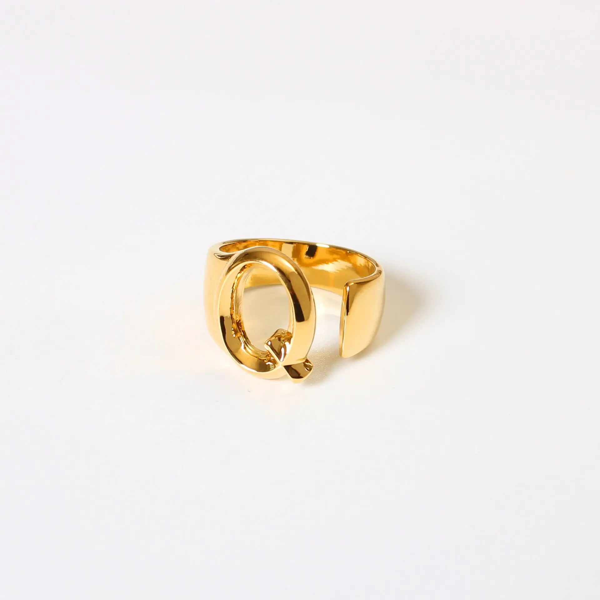 Fashion Gold Plated Adjustable Alphabet Letter Rings For Women - Buy ...