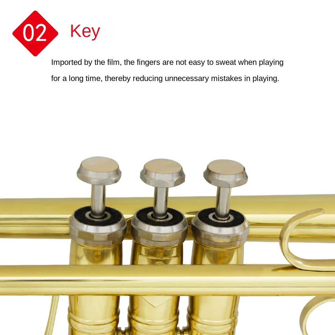 Wholesale Large Caliber BB Tone Gold Trumpet Brass Instrument with B ...