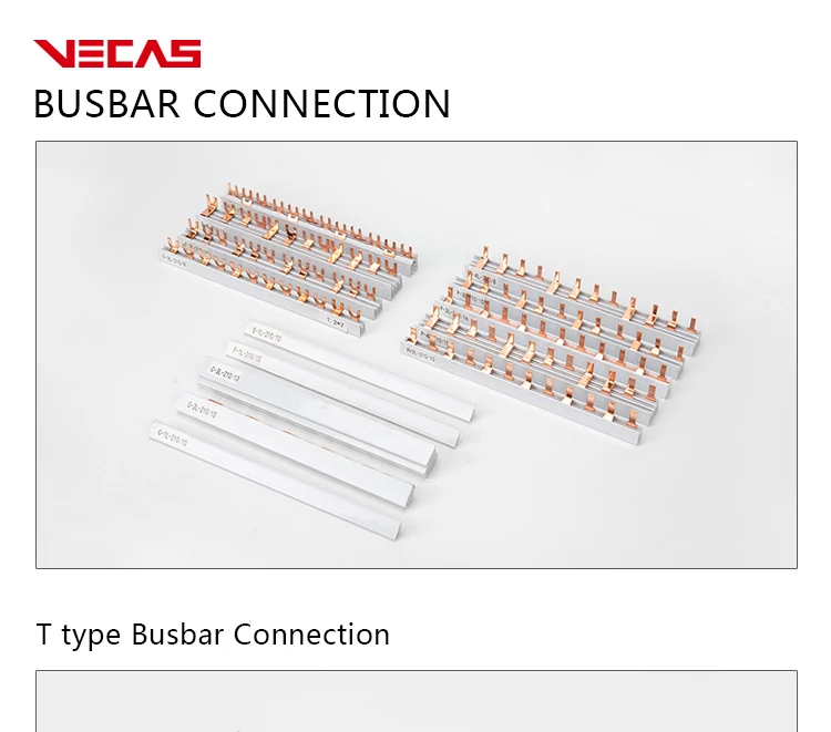 Vecas T Type Busbar Connection Mcb Rccb Copper Bar 1 / 2 / 3 / 4 Pole ...