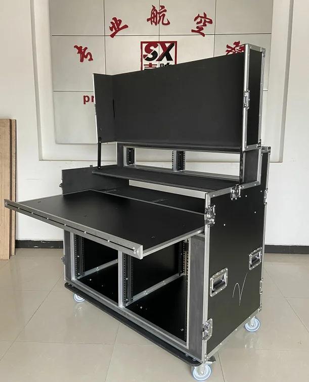 Workbox Professional Flight Case for FOH Audio System Amp Rack Case