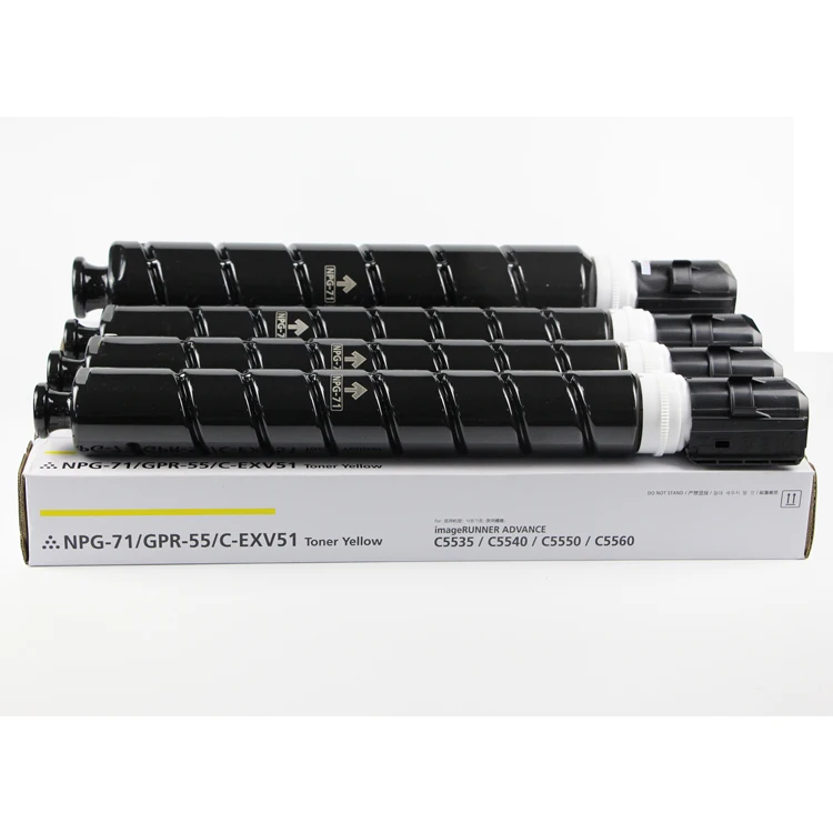 Manufactera Toner Copiers Npg-71/gpr 55/c-exv51 Toner Cartridge For Canon Ir Adv C5535/5540/5550 ...
