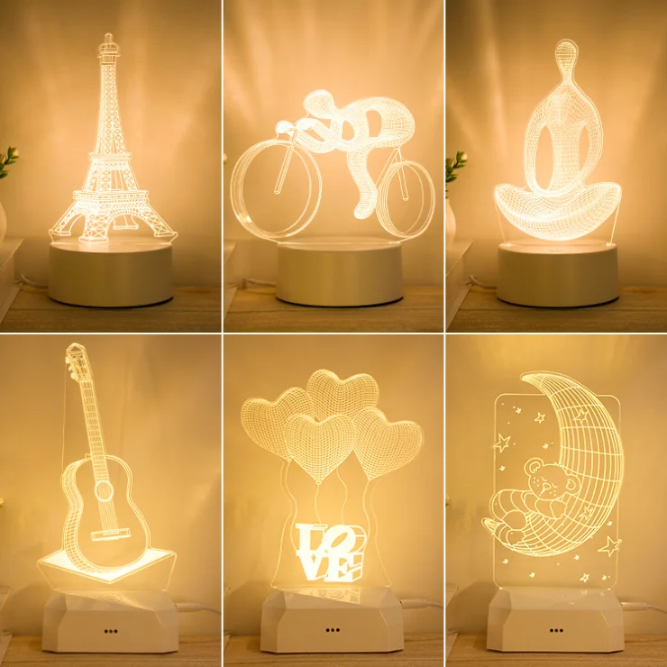 Custom Acrylic Lamp - Creative 3D Night Light for Kids