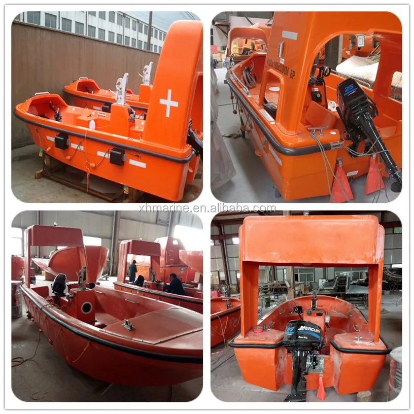 40 Persons Totally Enclosed Lifeboat Marine Lifeboat With Davit - Buy ...