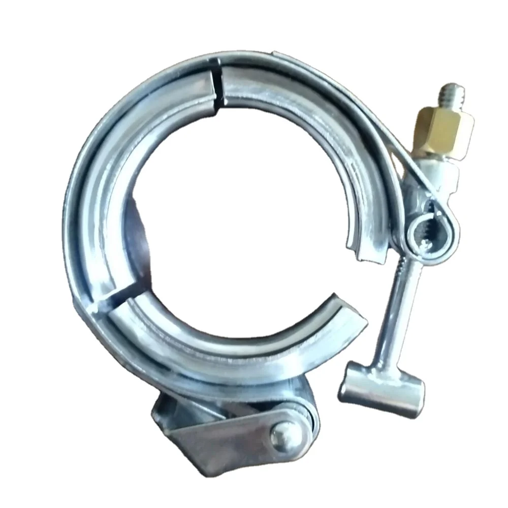 2 Inch V Band Clamp & Interlocking Flange Set,Stainless Steel,Exhaust ...