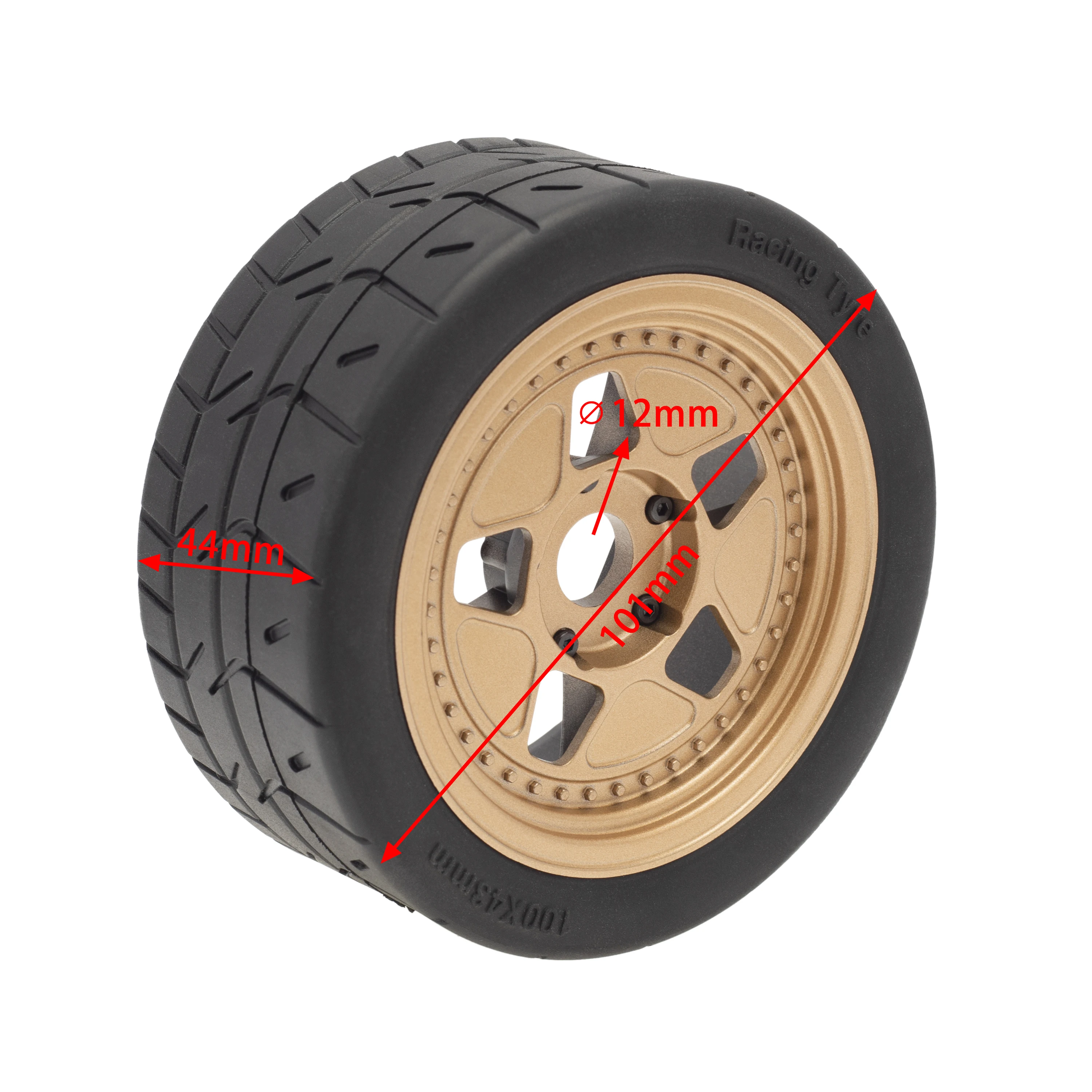 1/7 RC Car Racing Rally Car Wheel Tires for ARRMA V2 FELONY EX-07