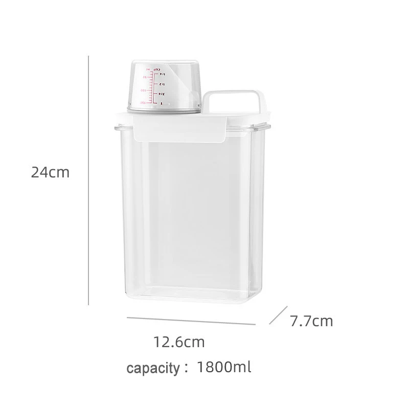 Plastic Airtight Food Safe Storage Boxes for Laundry Liquid