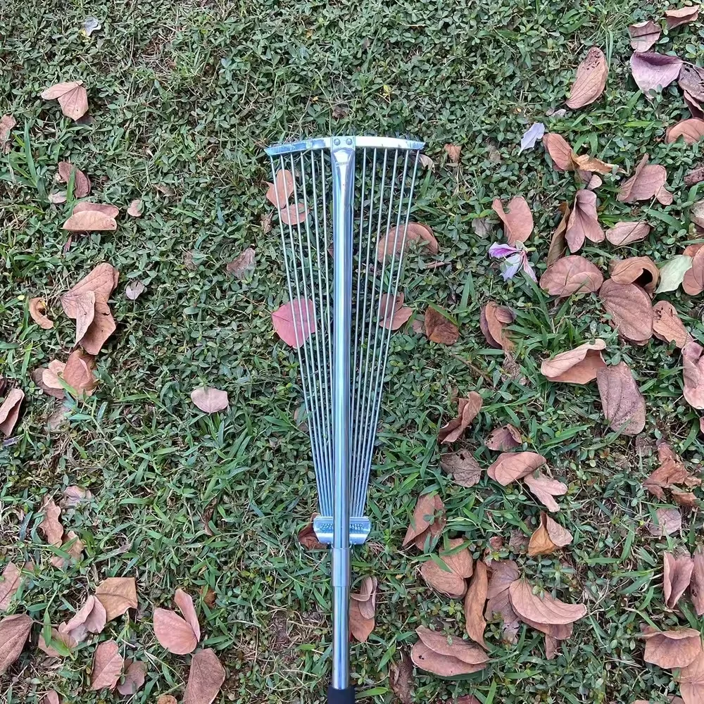 Telescopic Rake Garden Hand Rake Fan Design For Farming Wand Adjustable ...