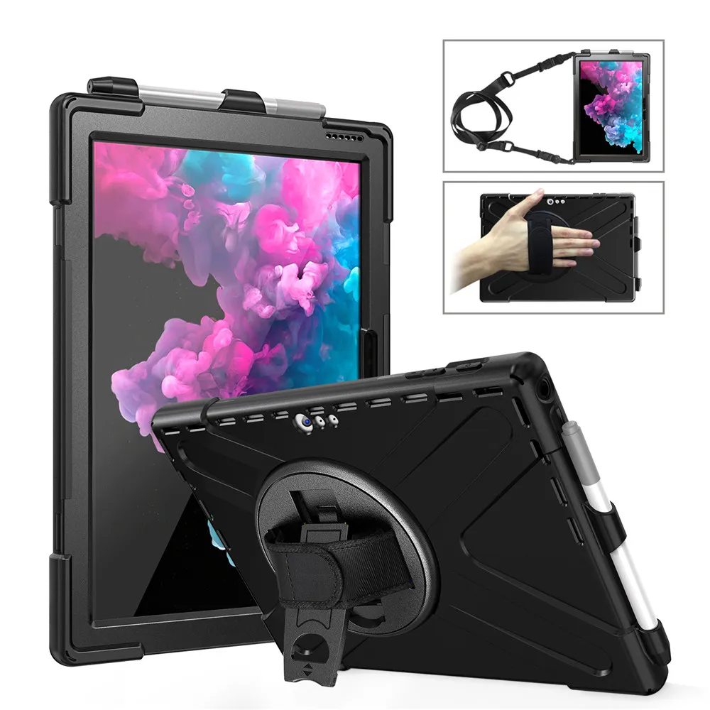 Tablet Case For Microsoft Surface Pro 7 Pro7 12.3" Silicone Pc Cover ...