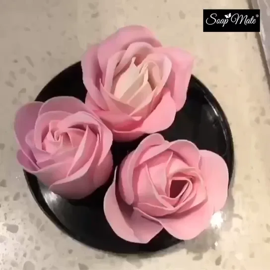 Natural Organic Rose Flower Paper Soap Heart-shaped Gift Box Set - Buy ...