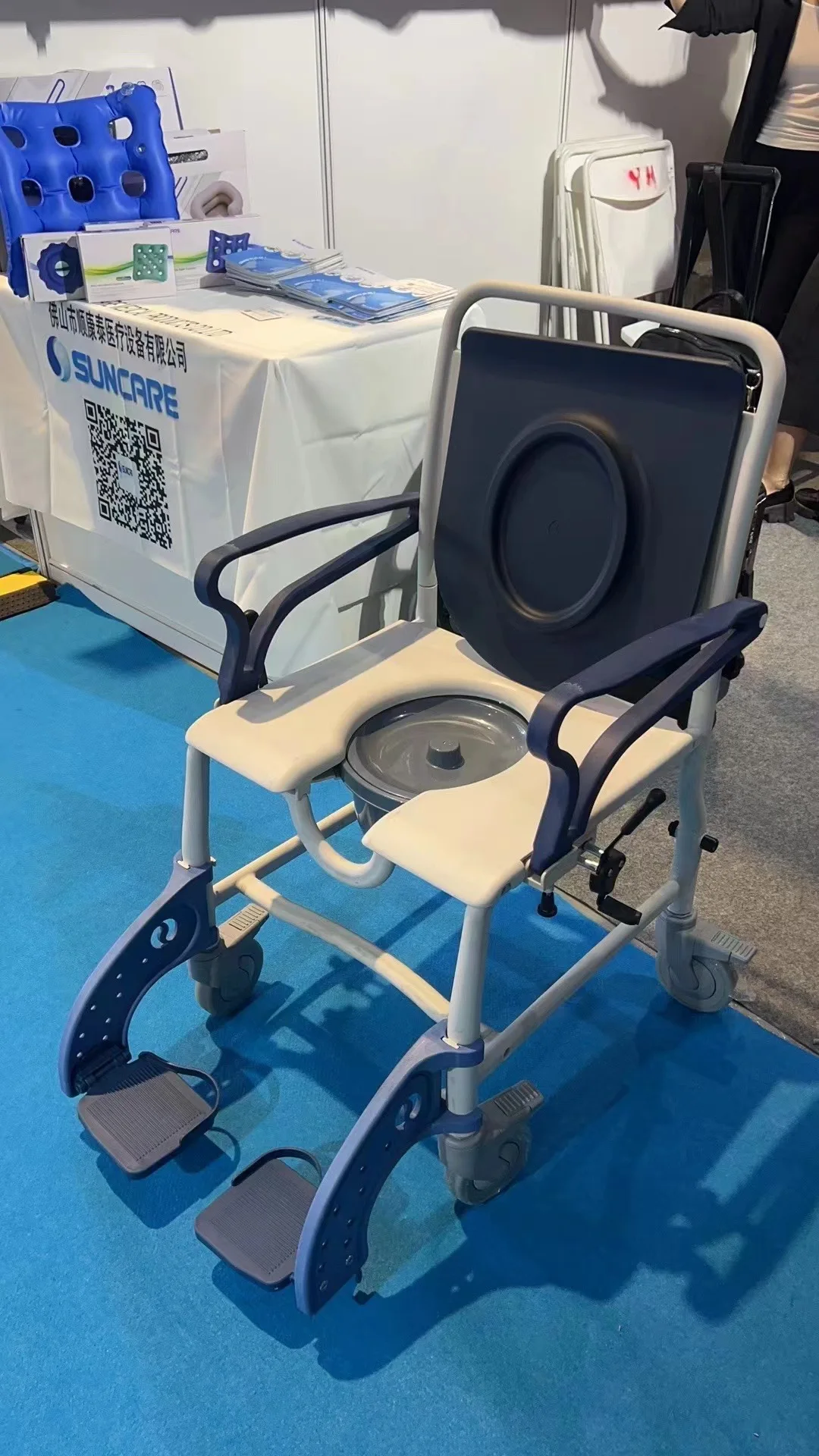 Patent Plastic 3 in 1 Folding Portable Commode Chair