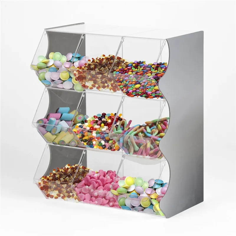 Glamdisplay — Distributeur De Bonbons En Acrylique,3 Niveaux,Boîte Pour ...