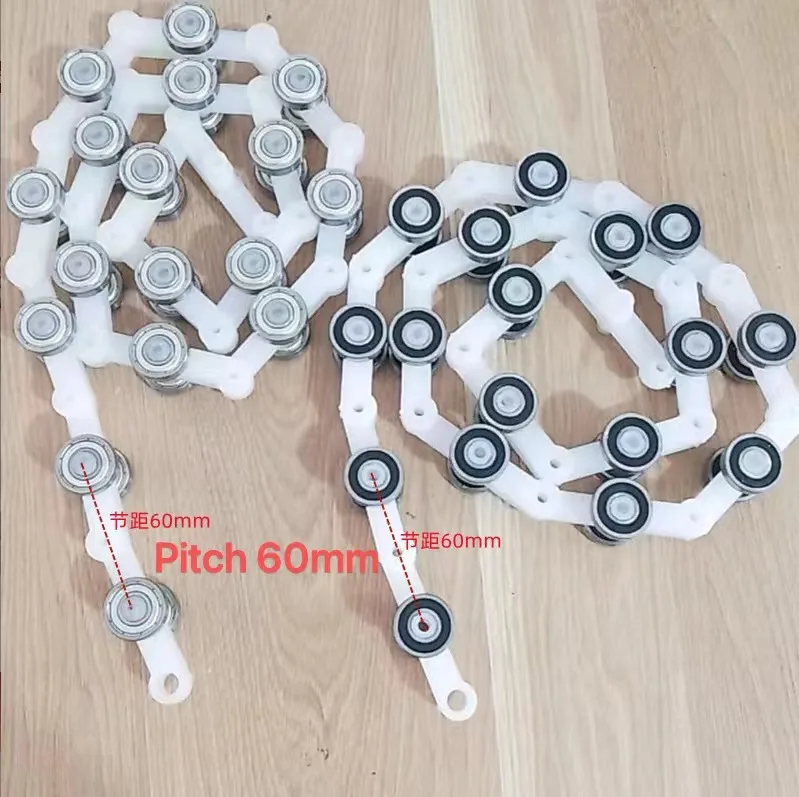 17 Double Wishbone Rotary Chains on Escalators/Xunda Pulley Group Pitch ...