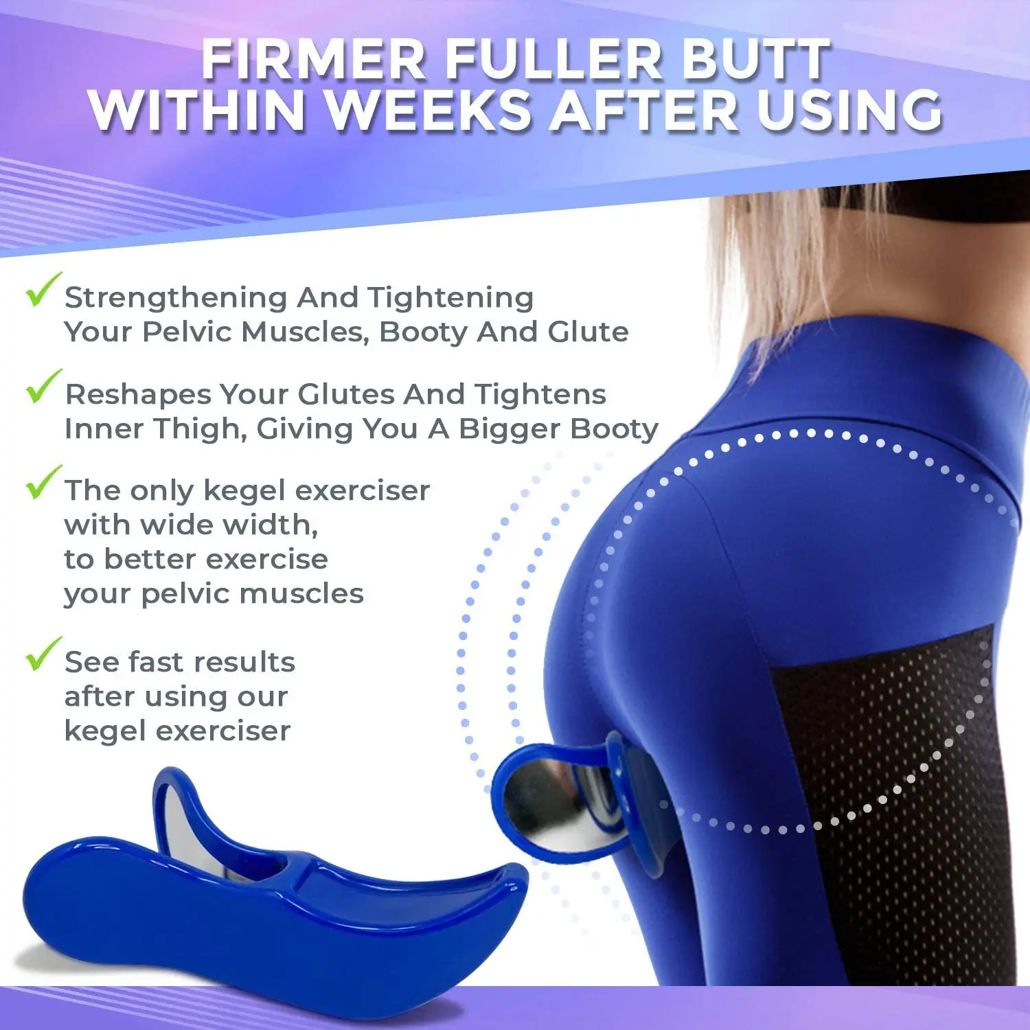 Inner Thigh Exerciser - Effective Hip Trainer for Firm Butt