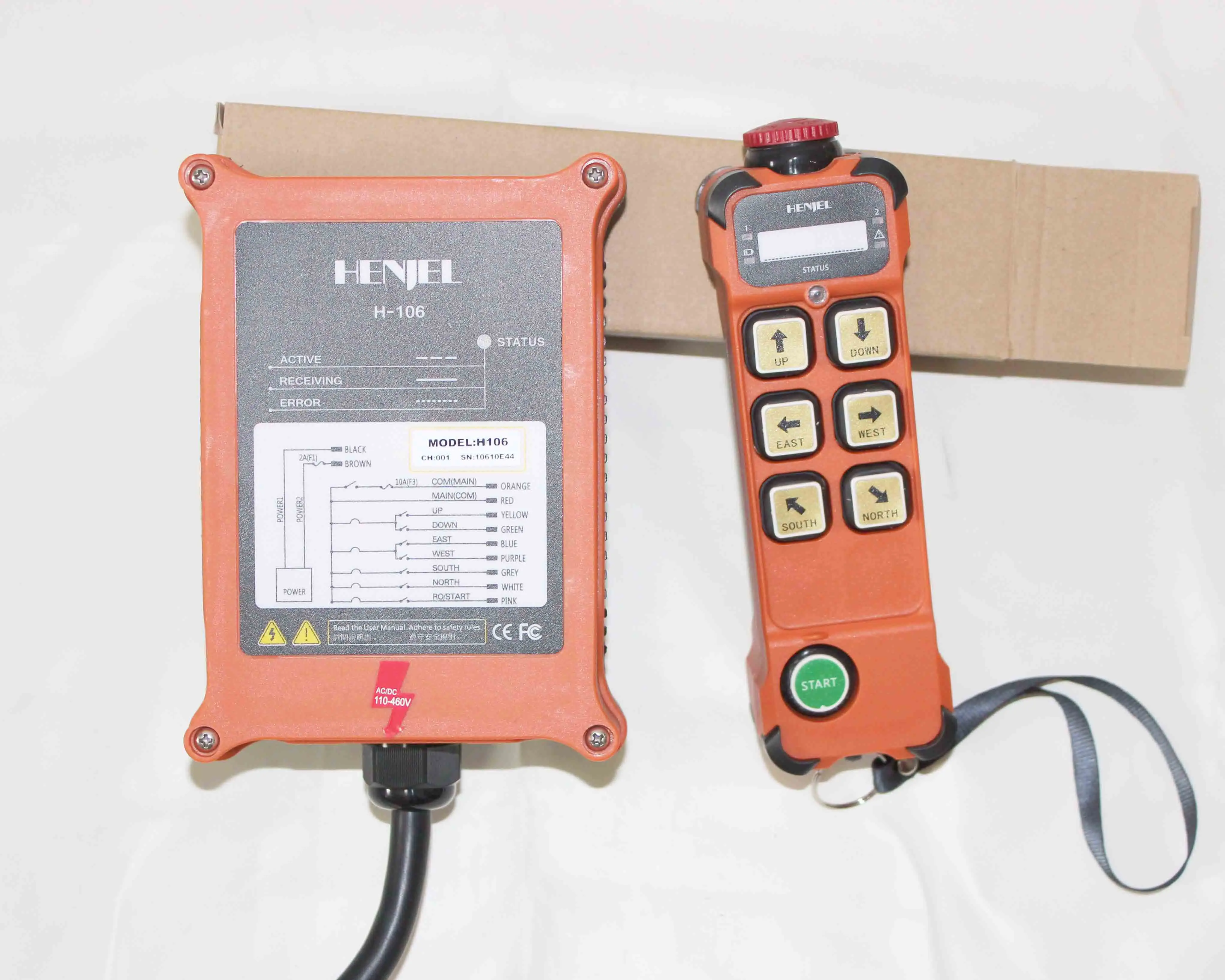 Industrial Radio Remote Control H106 for Forest Winches