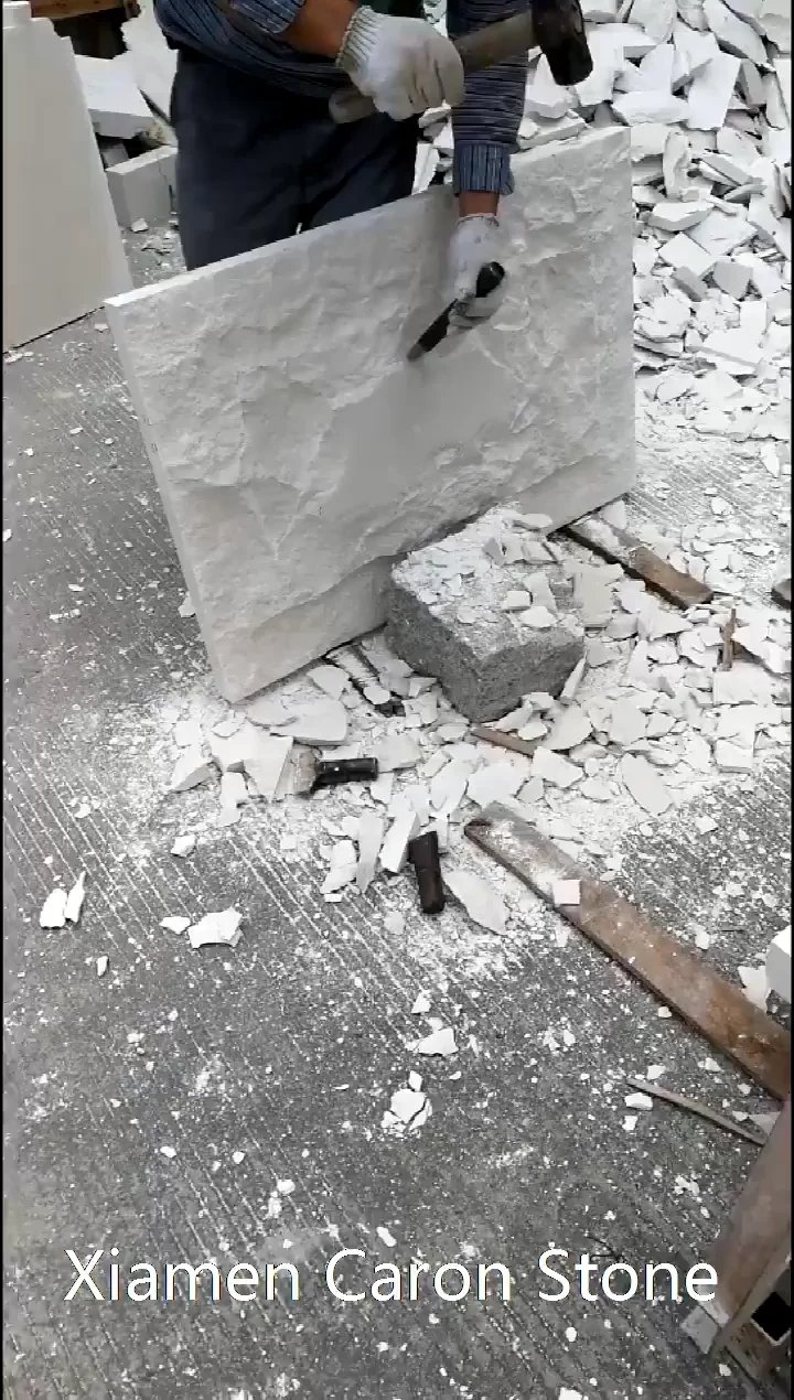 Split Face White Limestone/lymra Limestone Stacked Wall Stone Cladding ...