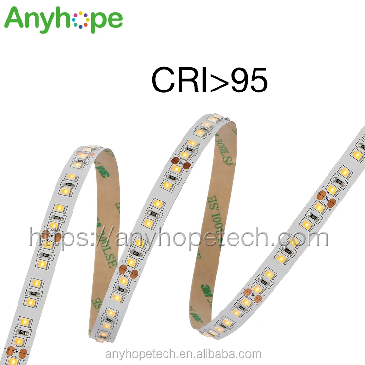 CRI>95 Ra 95 2400K 2700K 3000K 12V 24V UL Listed 2835 LED Strip
