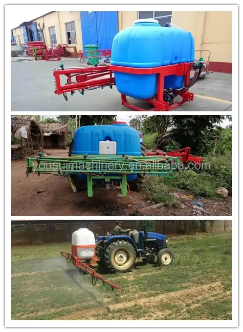 Agricultural Tractor 3 Point Mounted 500l Tank Farm Sprayers Boom ...